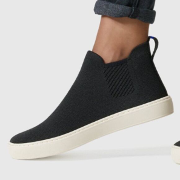 Rothy's | Shoes | Rothys The Chelsea Slipon Boot Sneaker In Black With ...